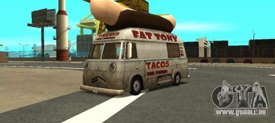 HotDog Fat Tony Tacos Tining 4X4 für GTA San Andreas