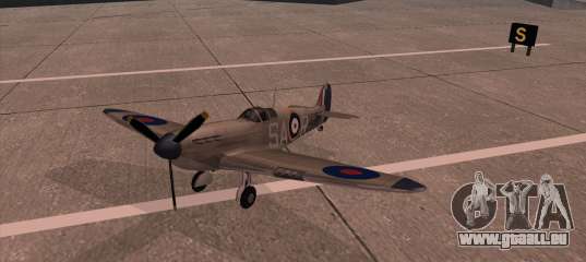Rustler - Spitfire MK1 pour GTA San Andreas